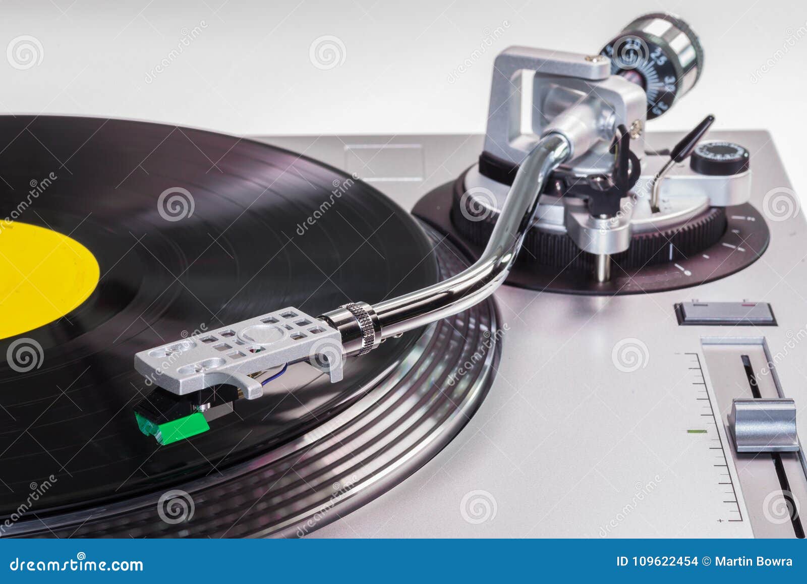 Abstract of a Vinyl Record Player Stock Photo - Image of stereo, label ...