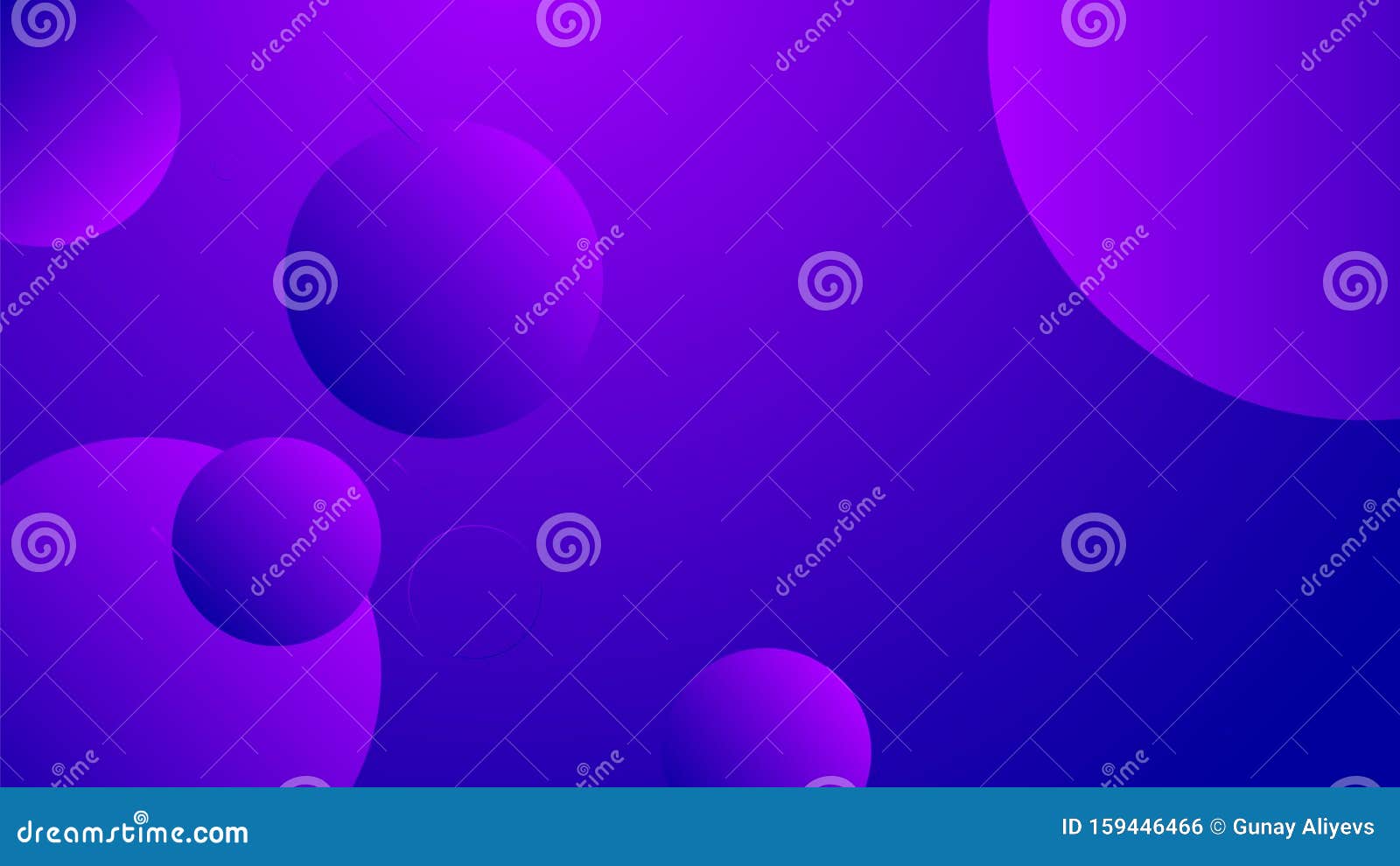 Abstract Violet Background Design. Geometric Circles and Light Effect ...