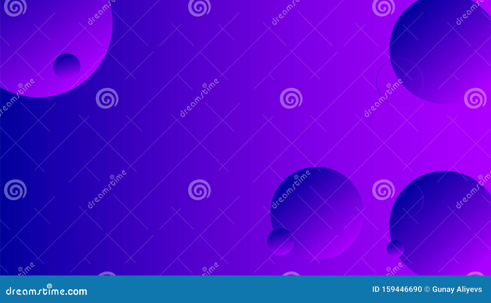 Abstract Violet Background Design. Geometric Circles and Light Effect ...