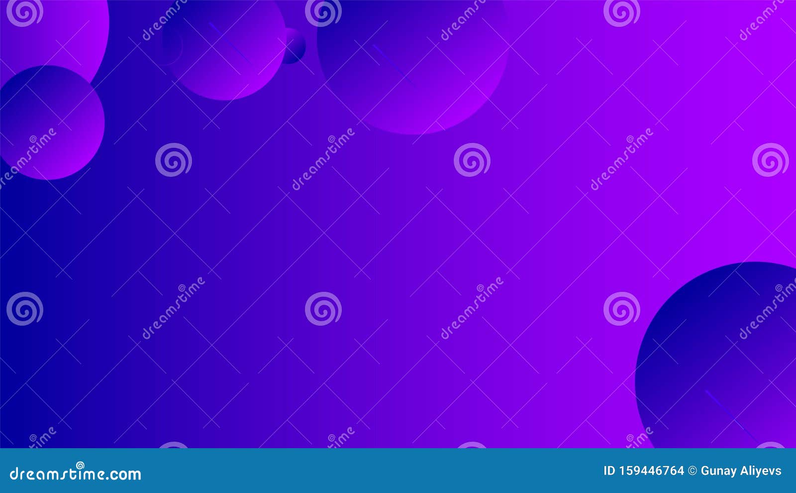 Abstract Violet Background Design. Geometric Circles and Light Effect ...