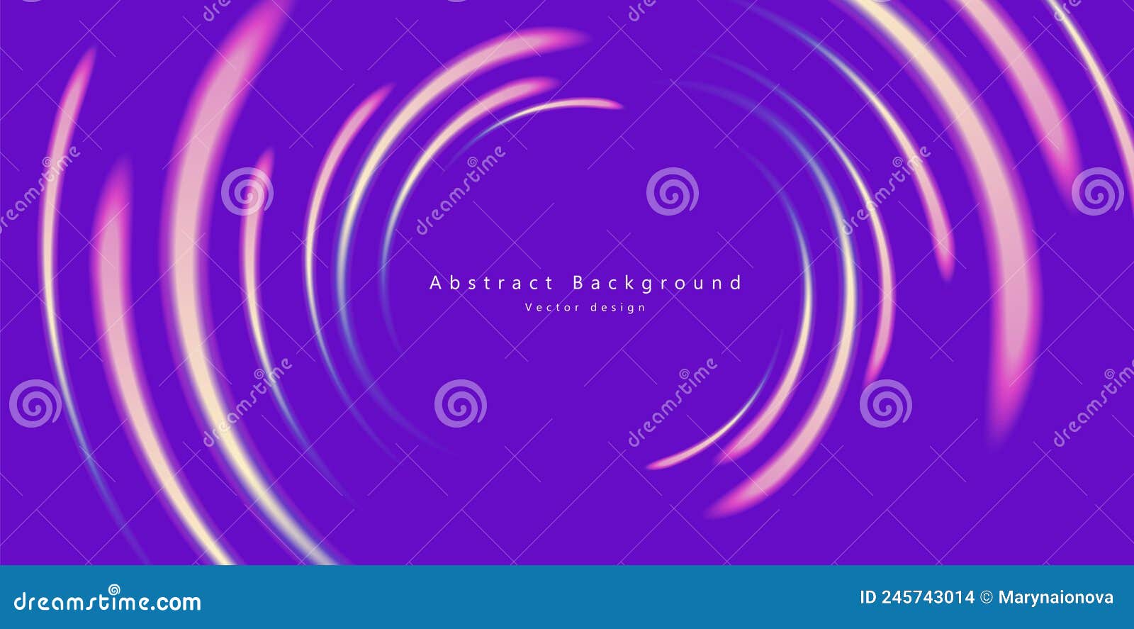 Abstract Violet Background with Lights Moving by Circle Radius Creating ...