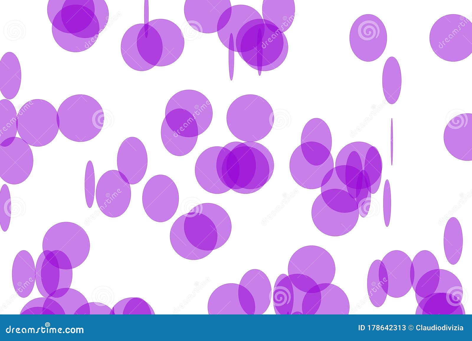 Abstract Violet Circle and Ellipses Illustration Background Stock ...