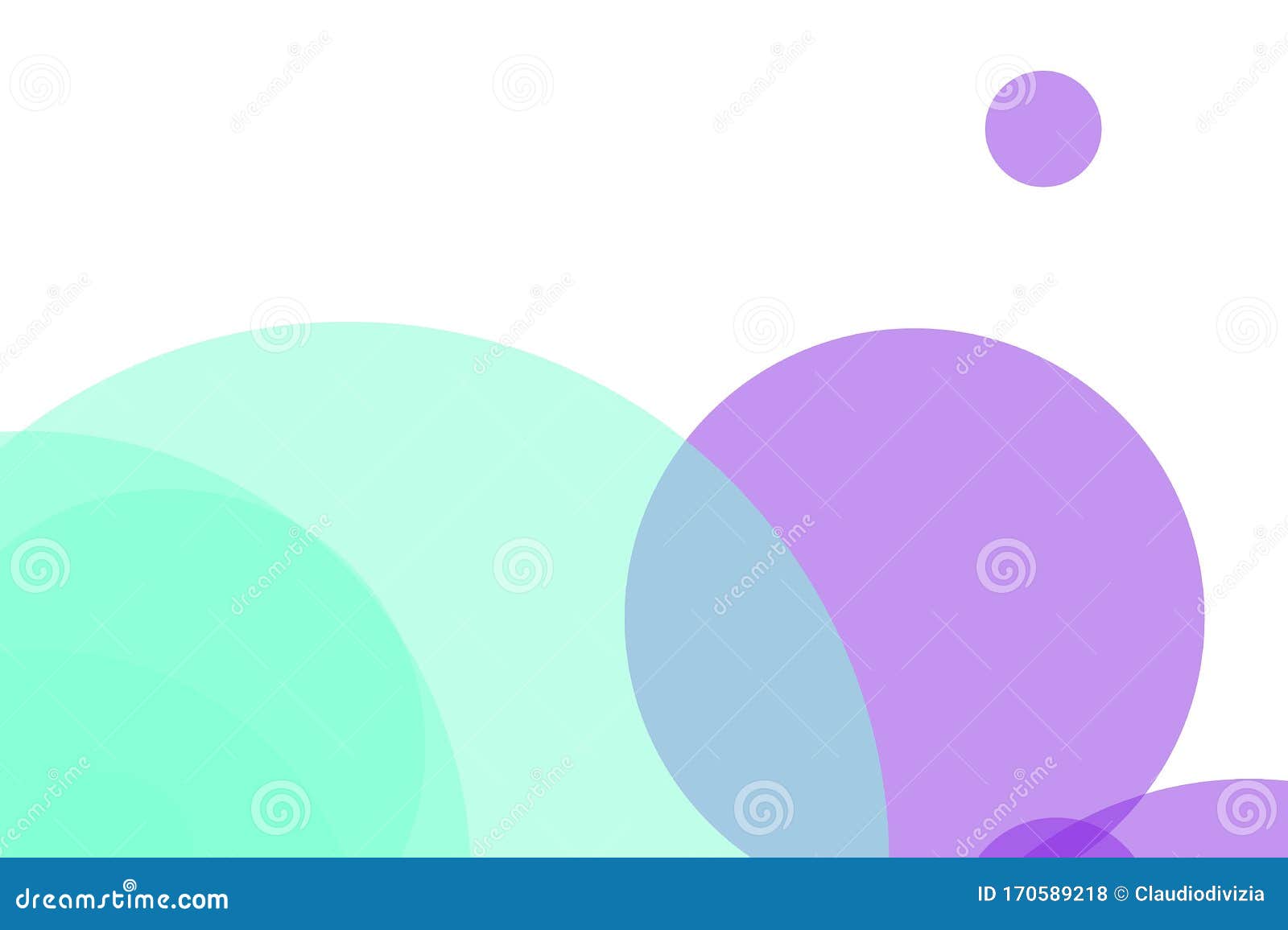 Abstract Violet Green Circles Illustration Background Stock ...