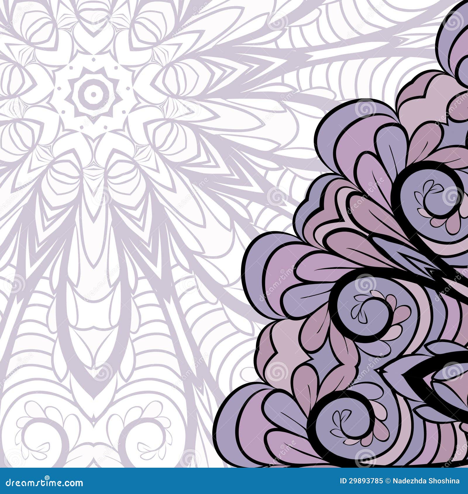 Violet right border stock vector. Illustration of melancholy - 29893785