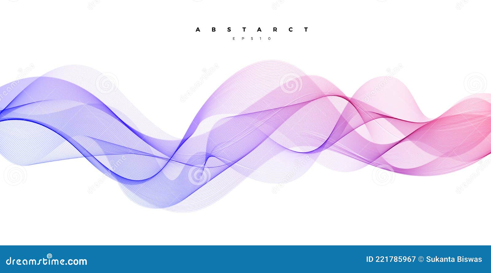 Abstract Violet and Purple Vector Line Wave Background in Concept of ...