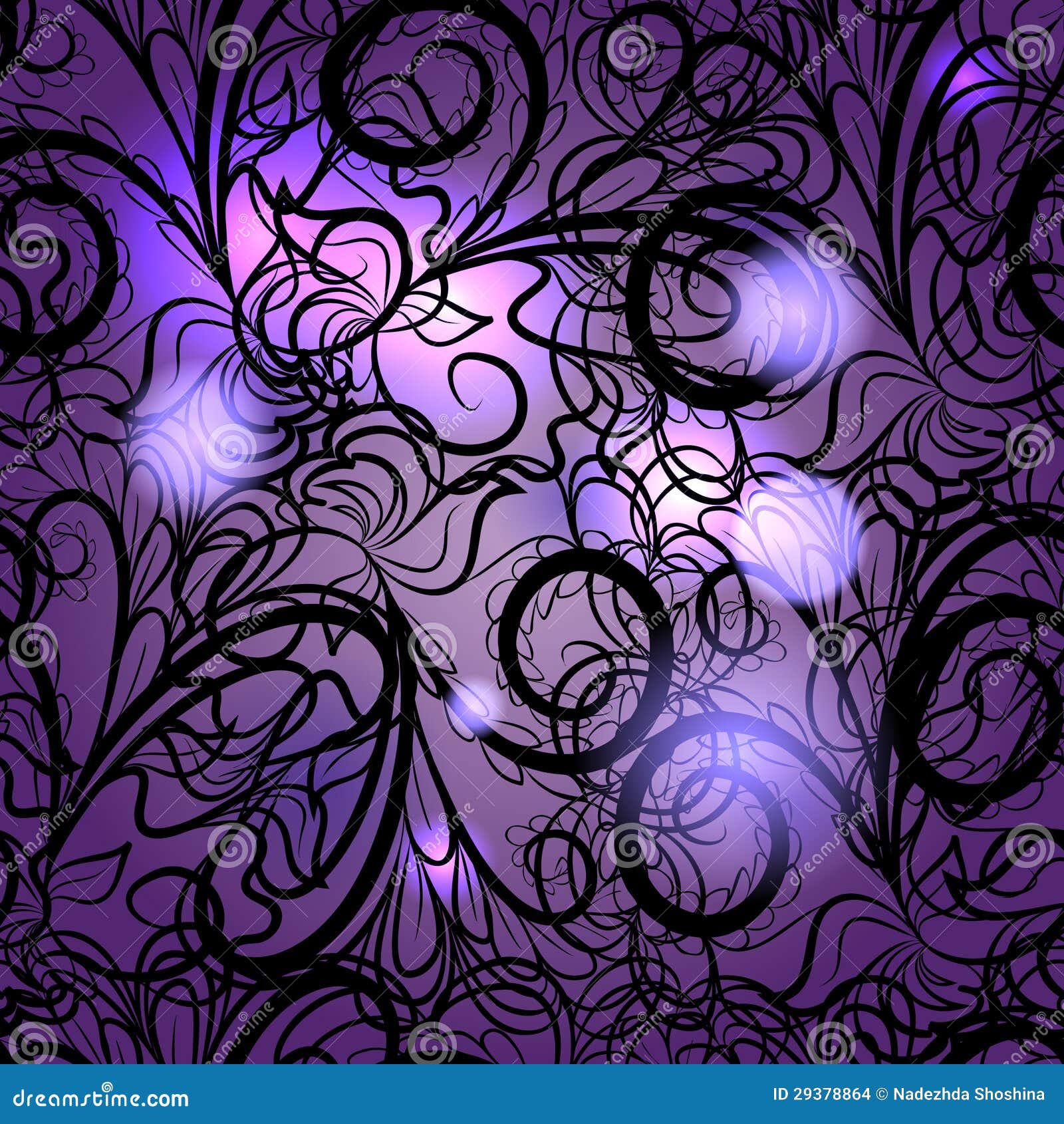 Abstract violet seamless stock vector. Illustration of floral - 29378864