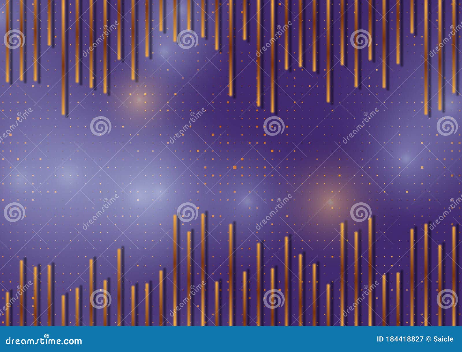 Abstract Violet Tech Background with Bronze Stripes Stock Vector ...