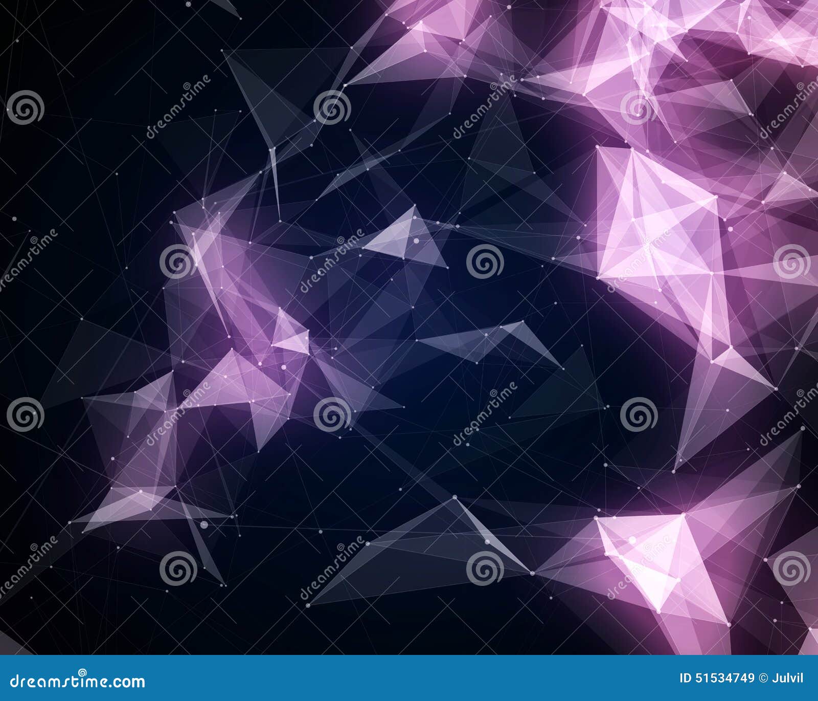 Abstract Violet Triangle Particles Stock Illustration - Illustration of ...