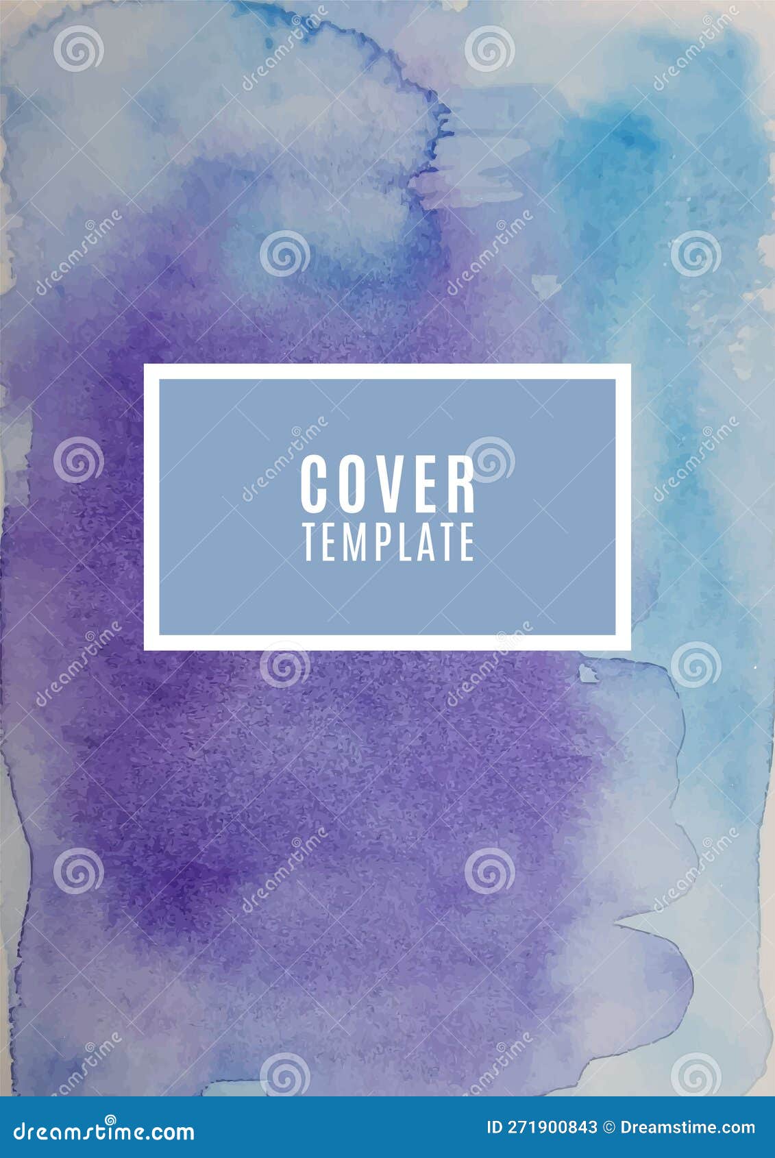 Abstract Violet Watercolor Template for Your Business Stock Vector ...