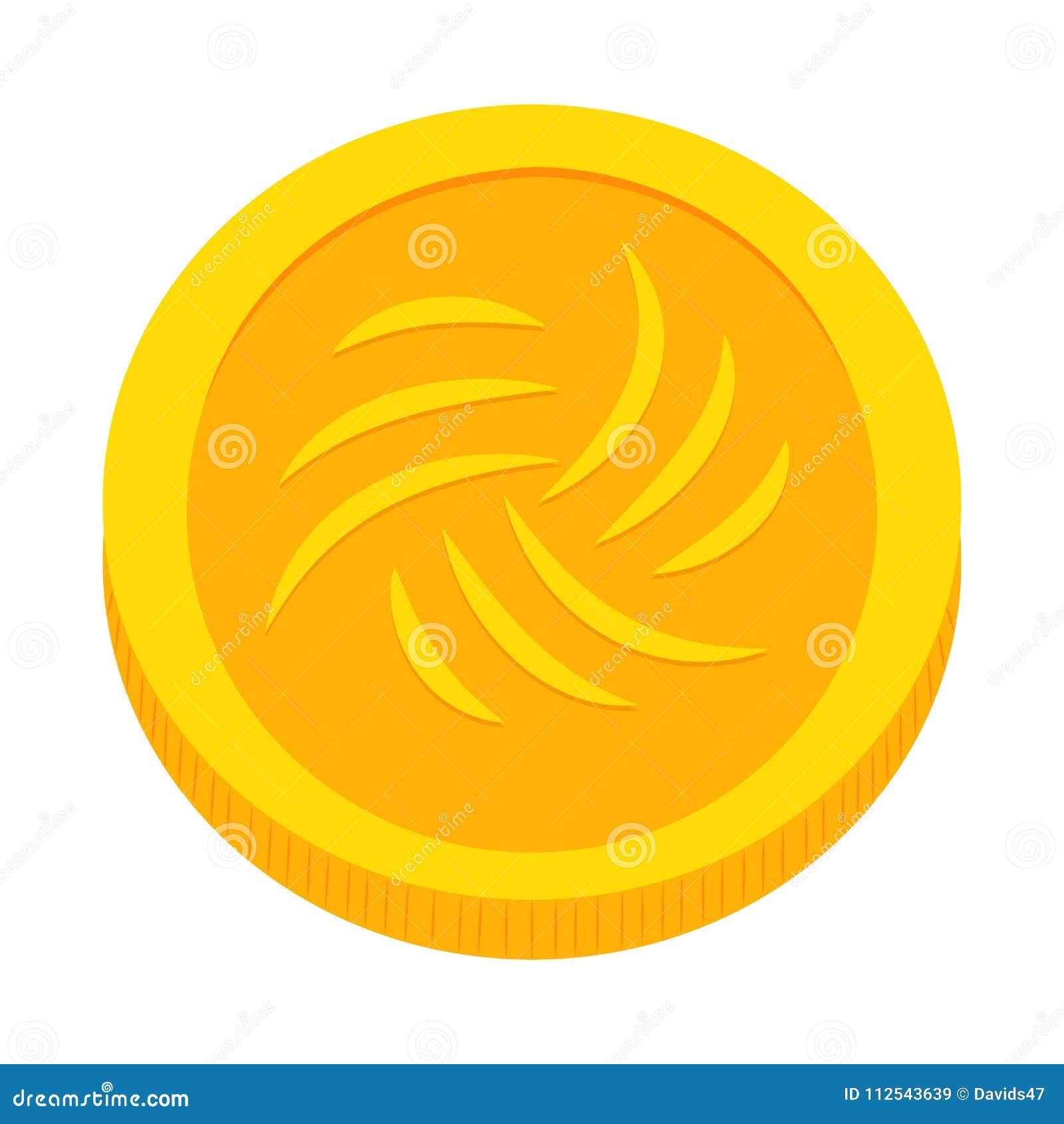 Abstract virtual coin stock vector. Illustration of currency - 112543639