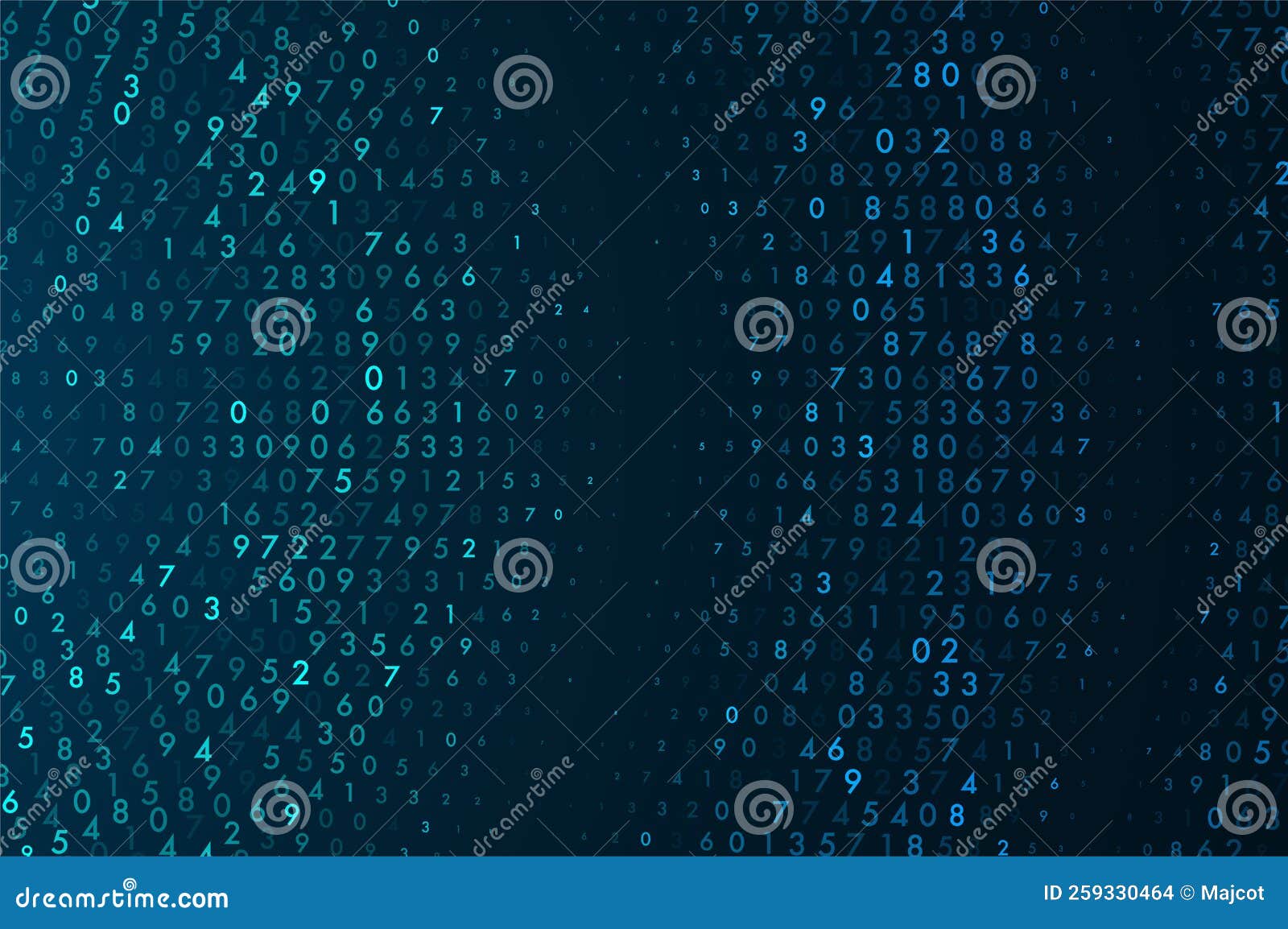Abstract Virtual Digital Stream Stock Vector - Illustration of concept ...