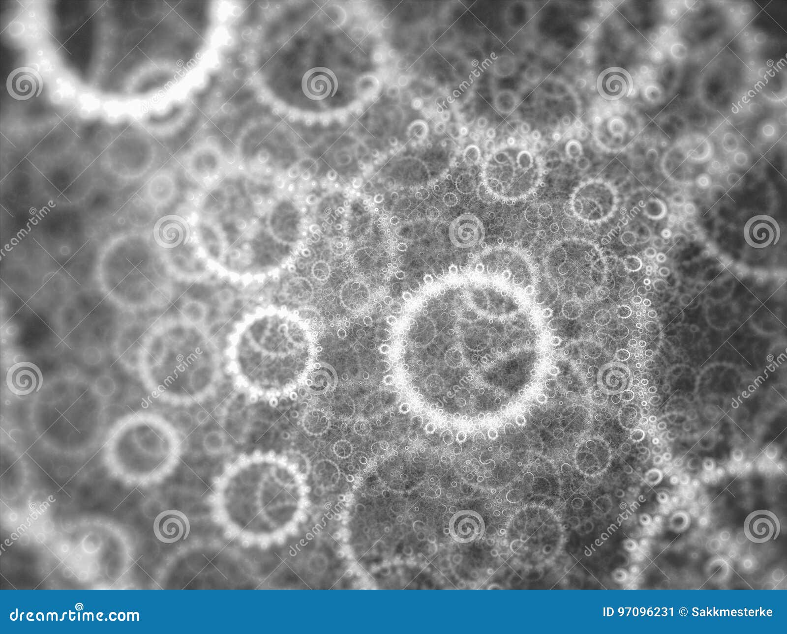 Abstract Virus Black and White Texture Stock Illustration ...