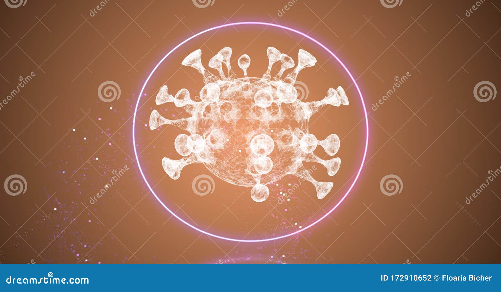 An Abstract Virus Inside a Glimming Circle in a Cellular Environment ...