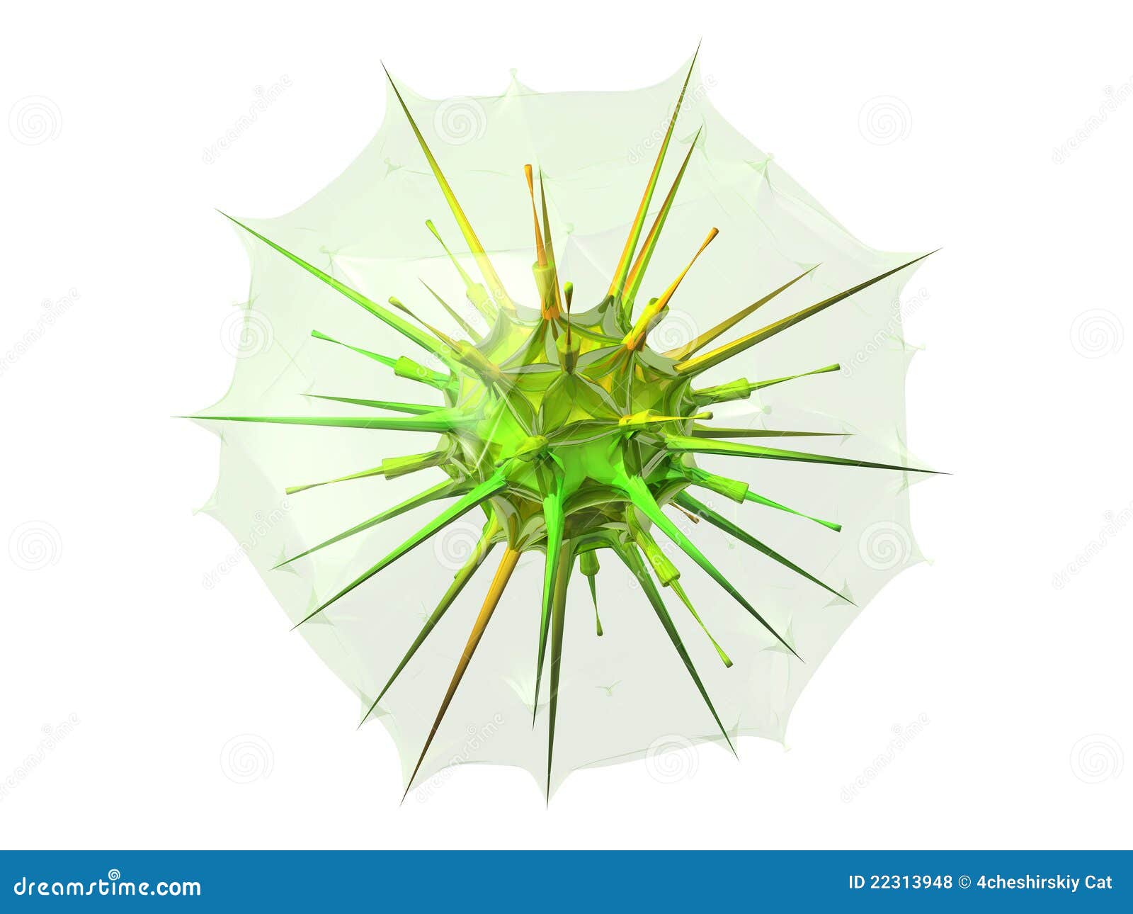 Abstract Virus in Protective Capsule Stock Illustration - Illustration ...