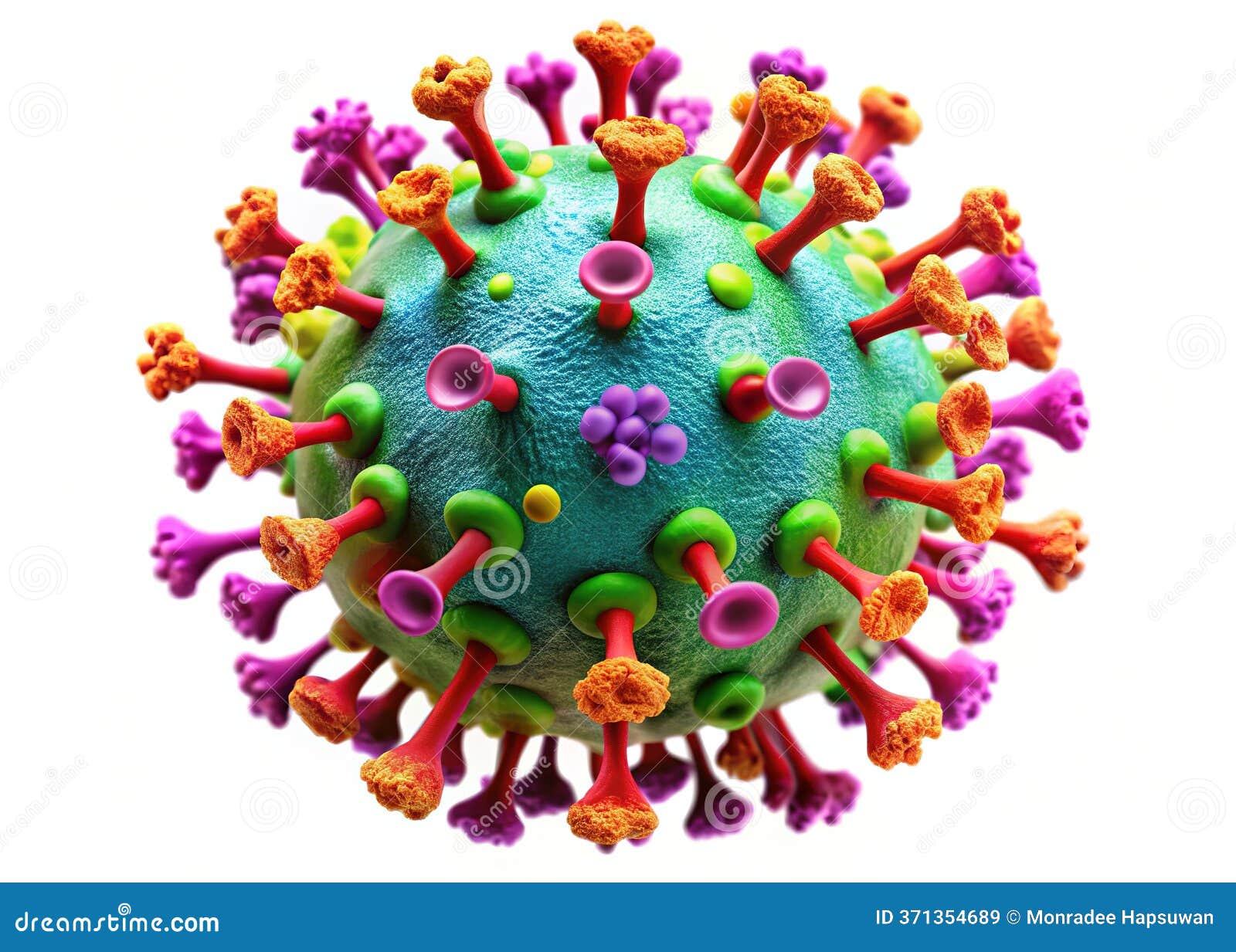 Virus Shape Herpesvirus Background Seamless Wallpaper Vector ...