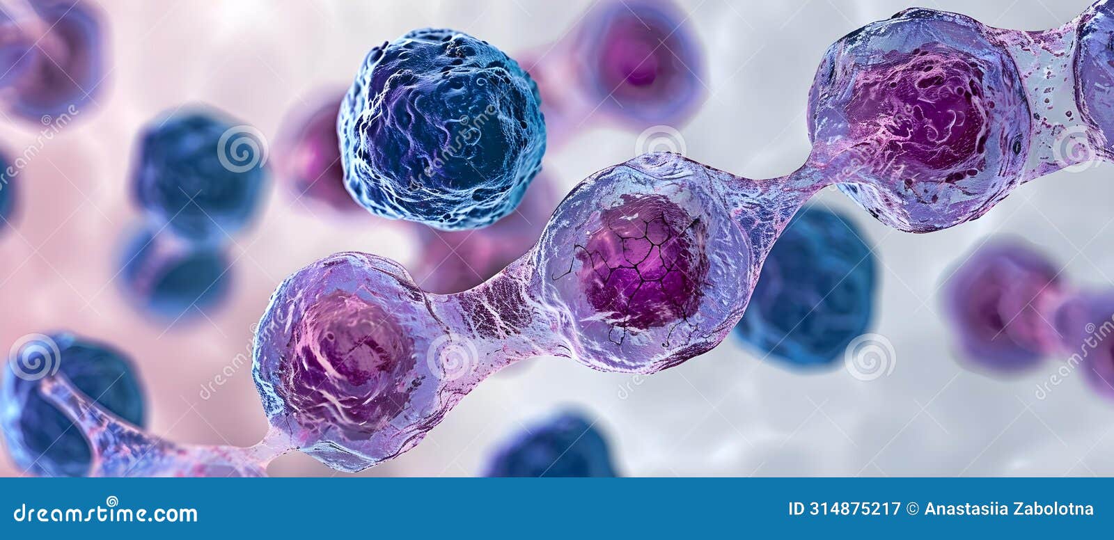 Abstract Vision of Cellular Mutation. Concept Cellular Mutation ...