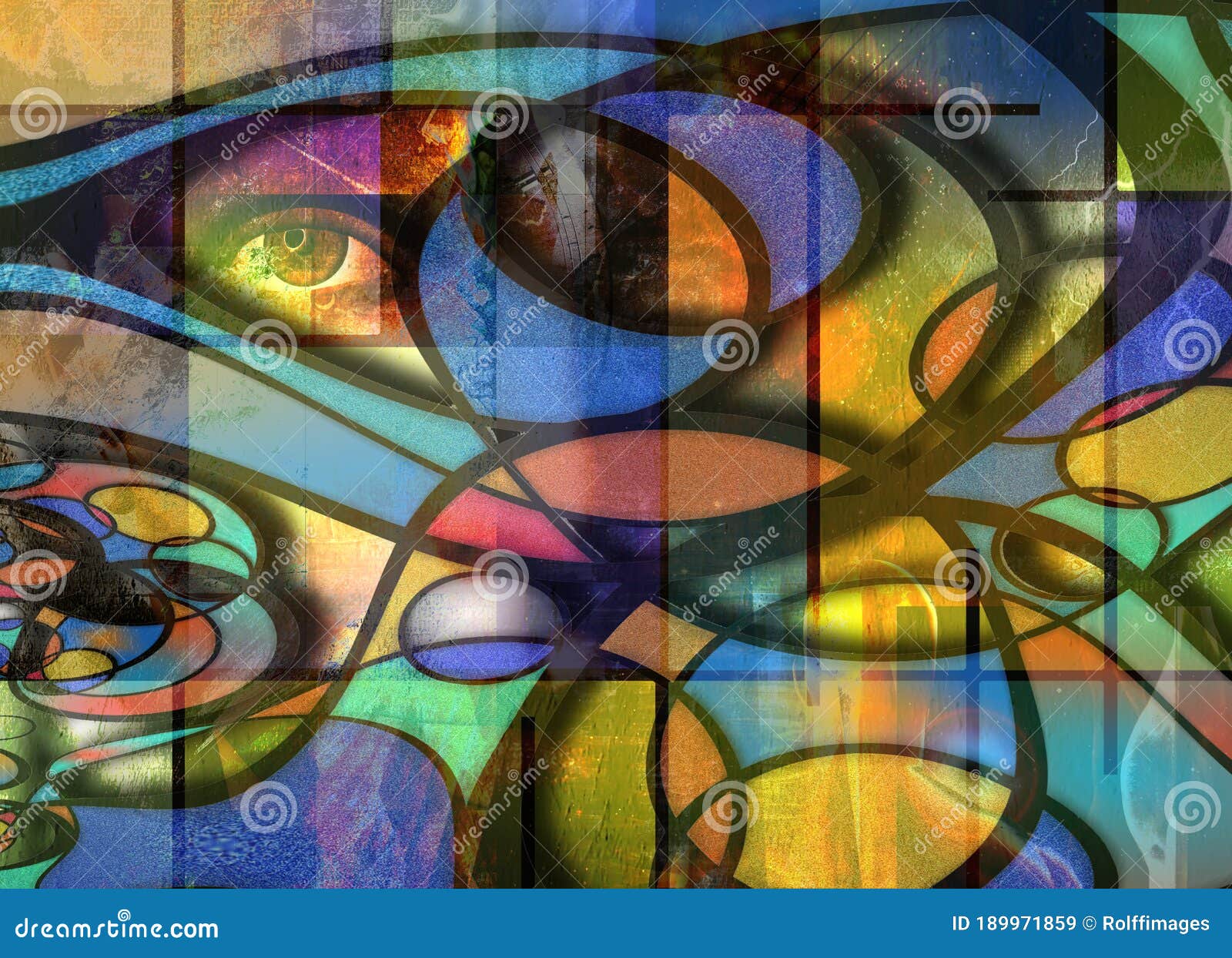 Abstract Vision stock illustration. Illustration of eyes - 189971859
