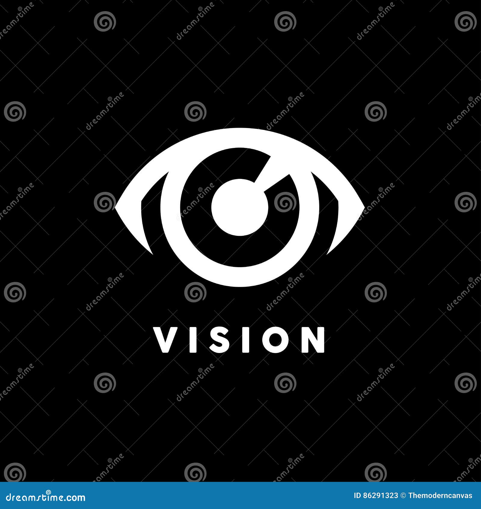 Abstract Vision Logo with Eye Icon Concept. Vector Illustration. Stock ...