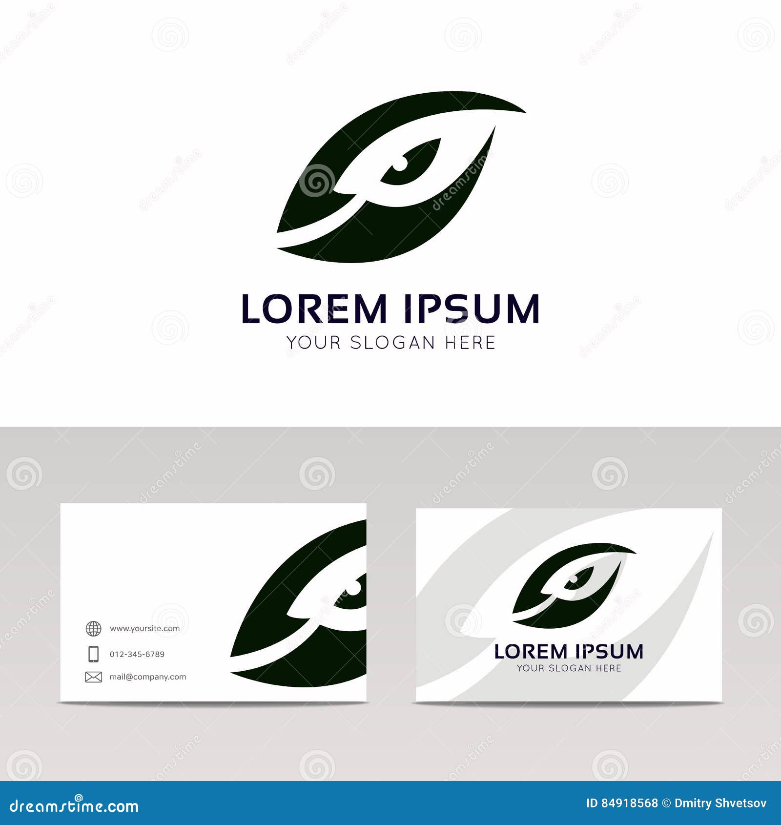 Abstract Vision Logo Eye Sign Icon Vector Design Stock Vector ...