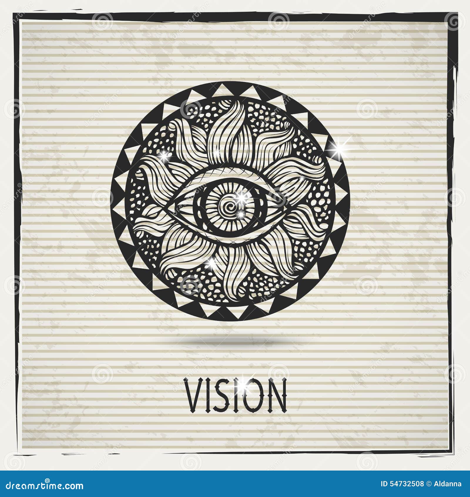 Abstract vision sign stock vector. Illustration of human - 54732508