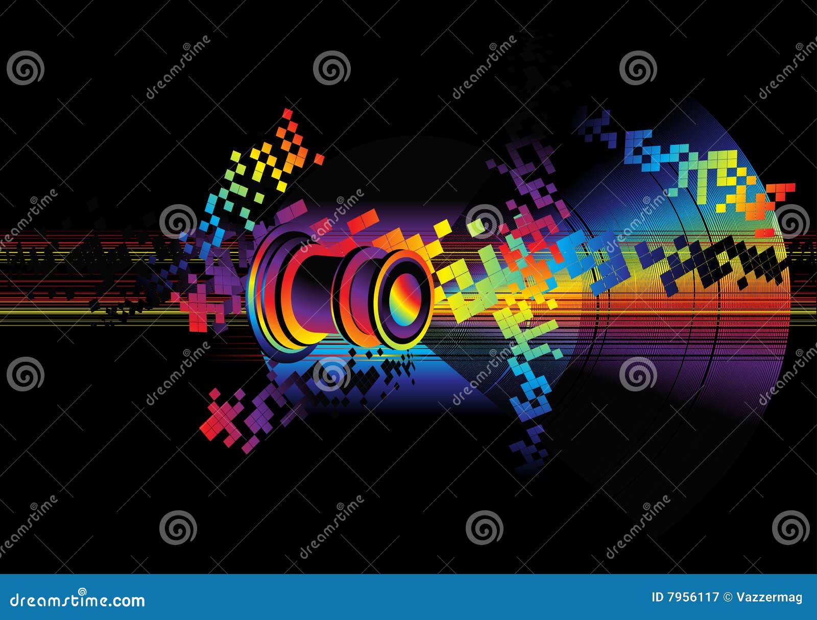 Abstract visual stock illustration. Illustration of funky - 7956117