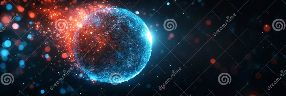 Abstract Visual of Digital Data Emphasizing Futuristic Technology and ...