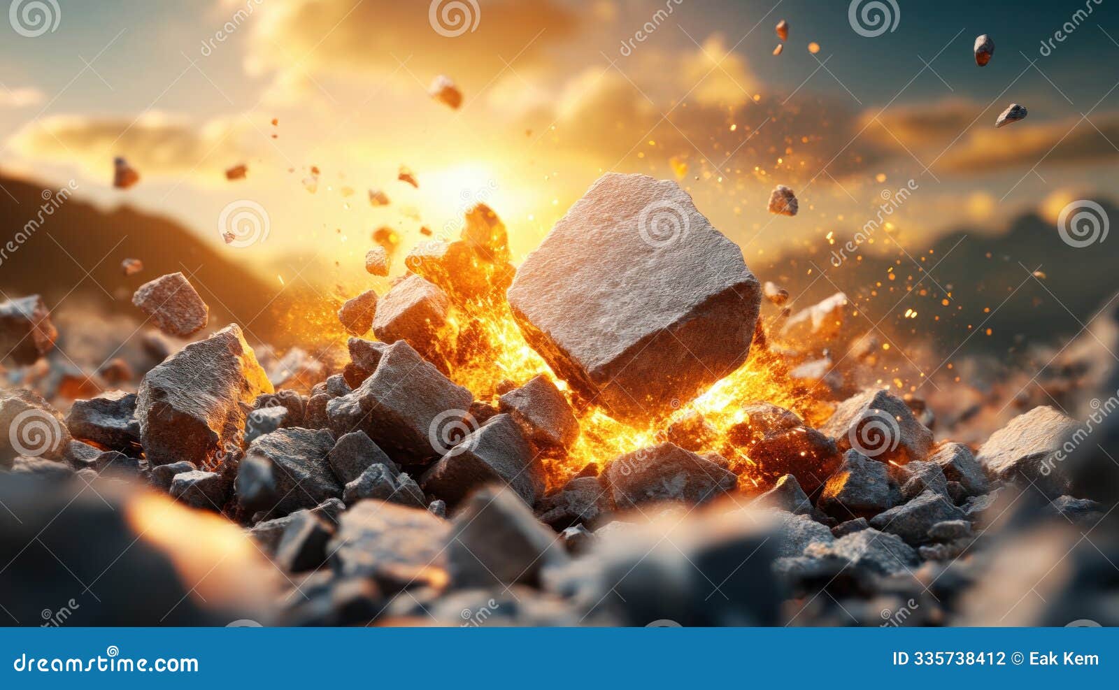 Abstract Visual of Innovation Causing Disruption in the Business ...