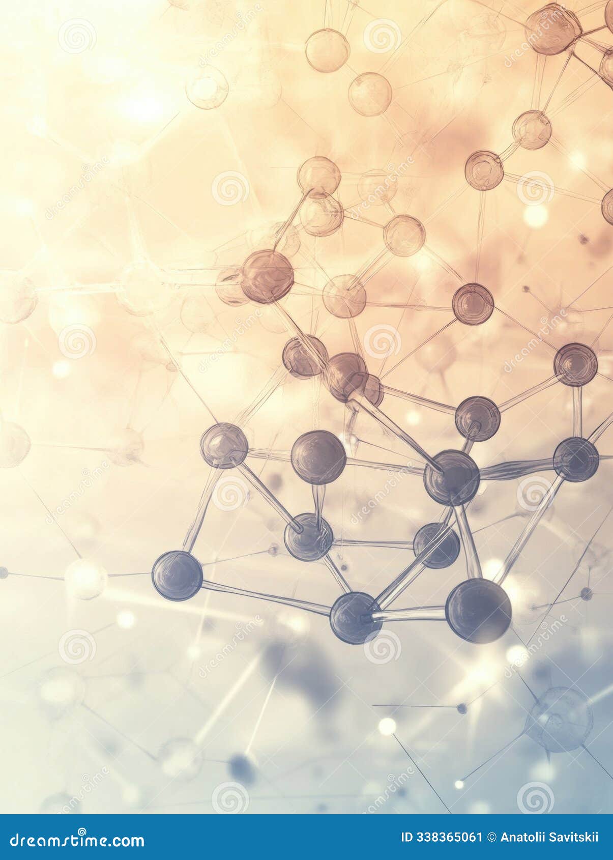Abstract Visual of Molecular Structures and Chemical Compounds Creating ...