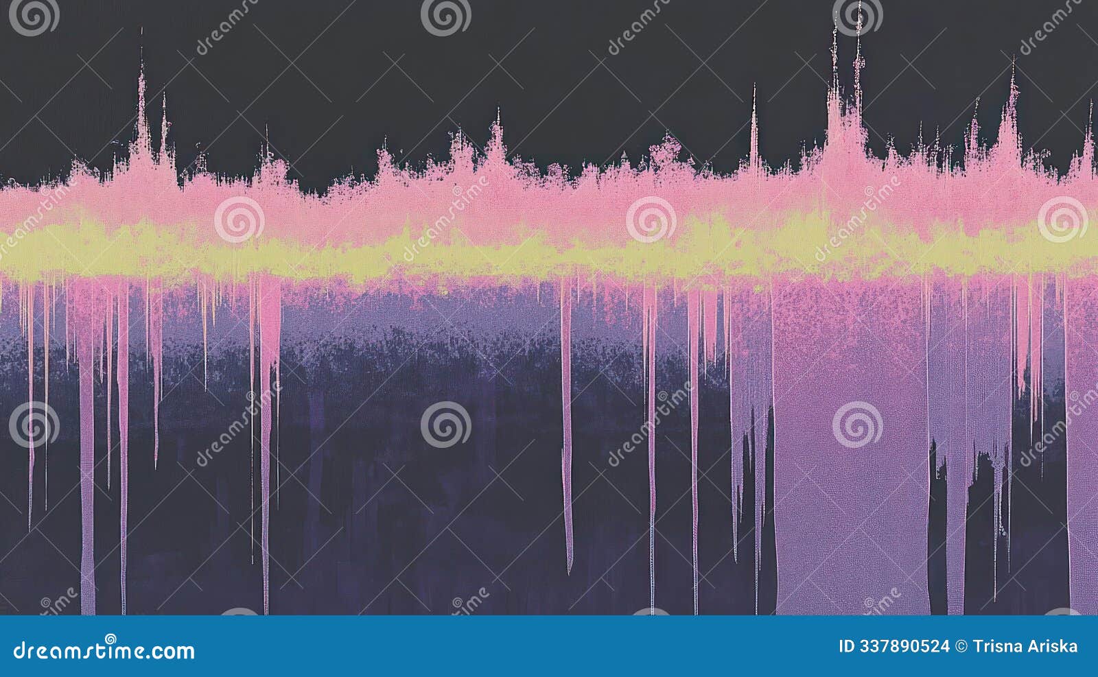 Abstract Visual Representation of Sound Waves in Vibrant Colors Stock ...