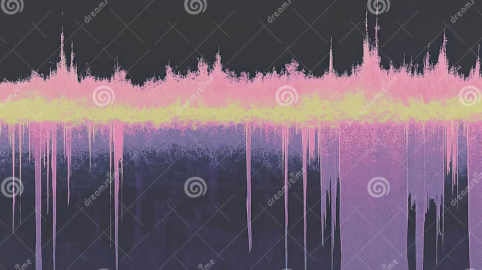 Abstract Visual Representation of Sound Waves in Vibrant Colors Stock ...