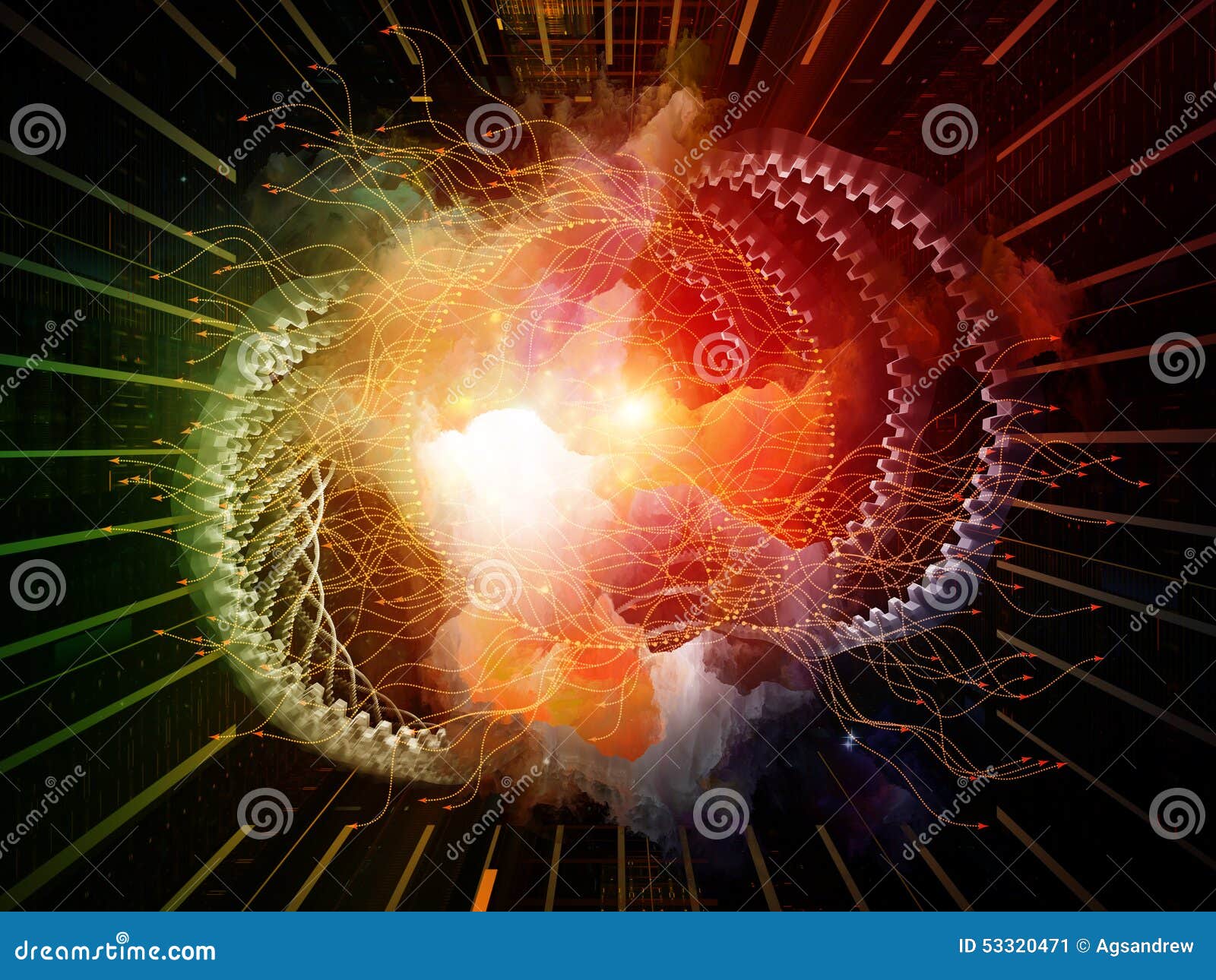 Abstract Visualization Abstraction Stock Illustration - Illustration of ...