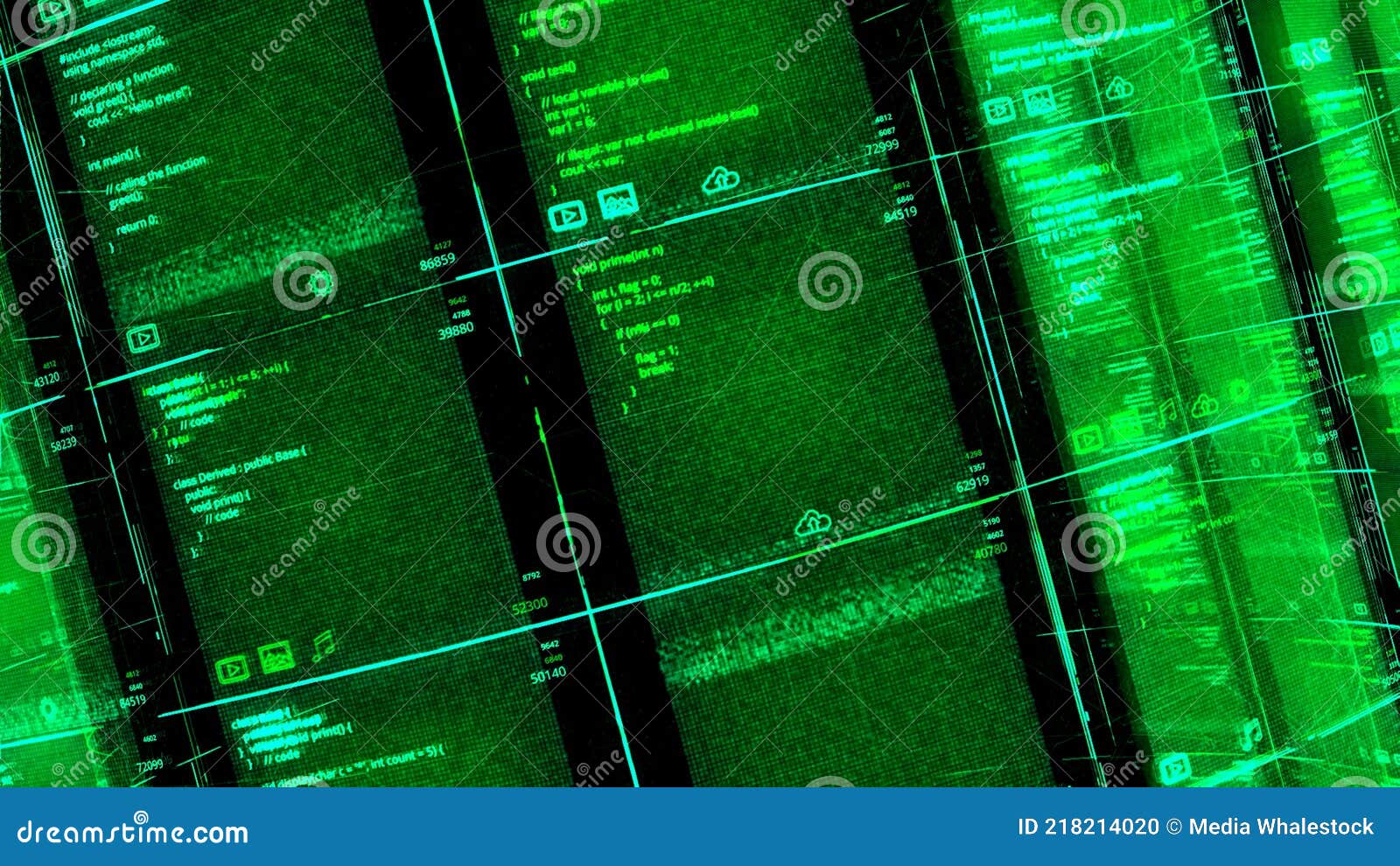 Abstract Visualization of AI Software Development, Seamless Loop ...