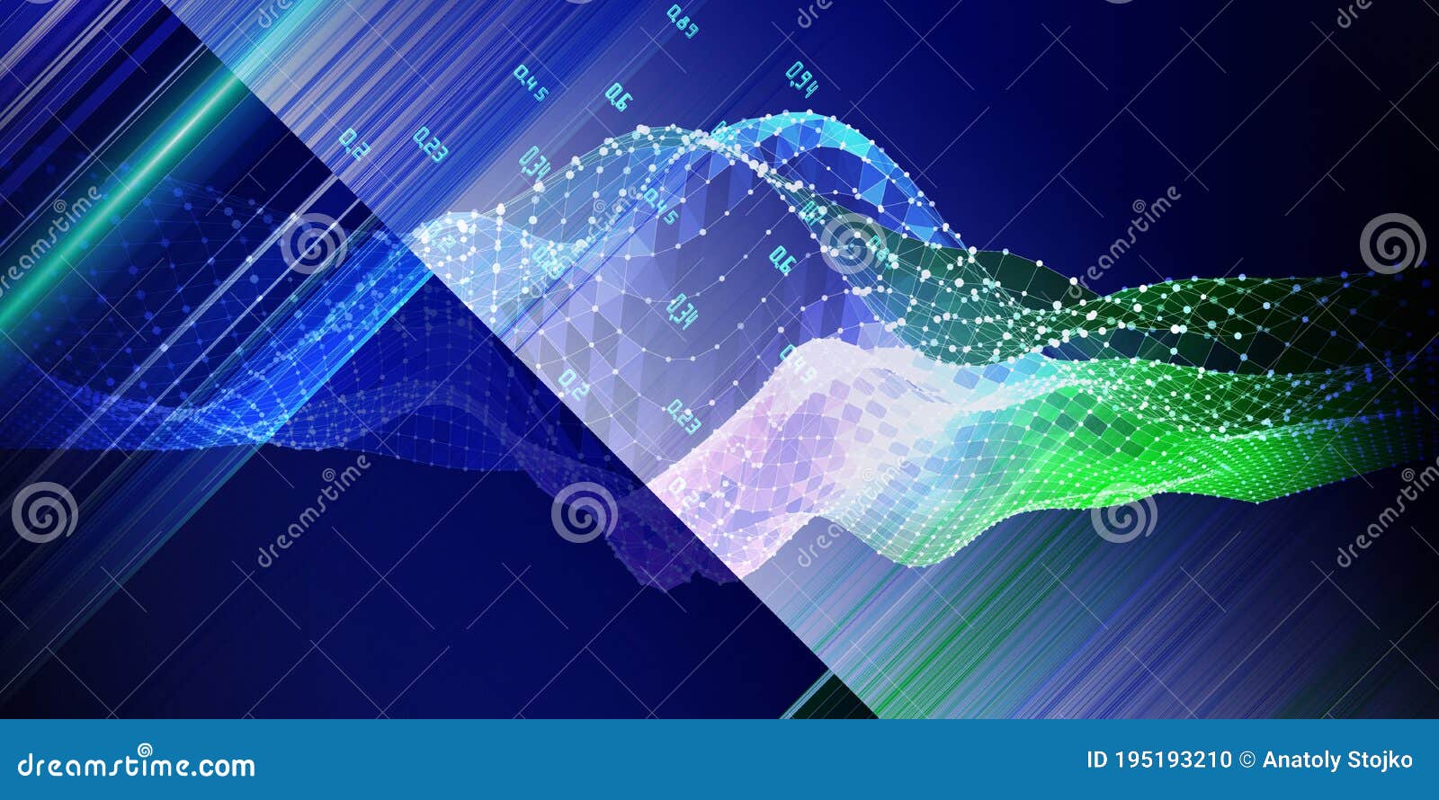 Abstract Visualization Analyze Polygonale Algorithm Artificial Intelligence Data Quantum 1621