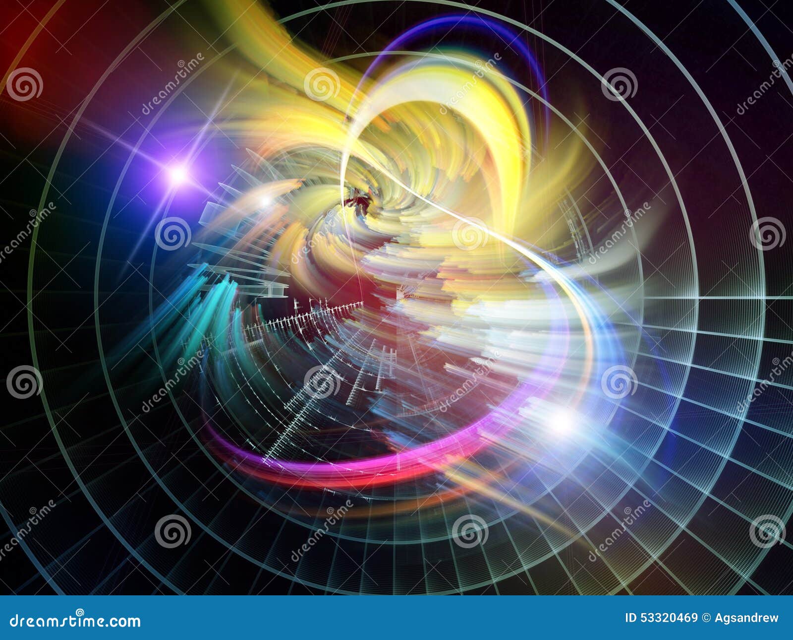 Abstract Visualization Burst Stock Illustration - Illustration of ...