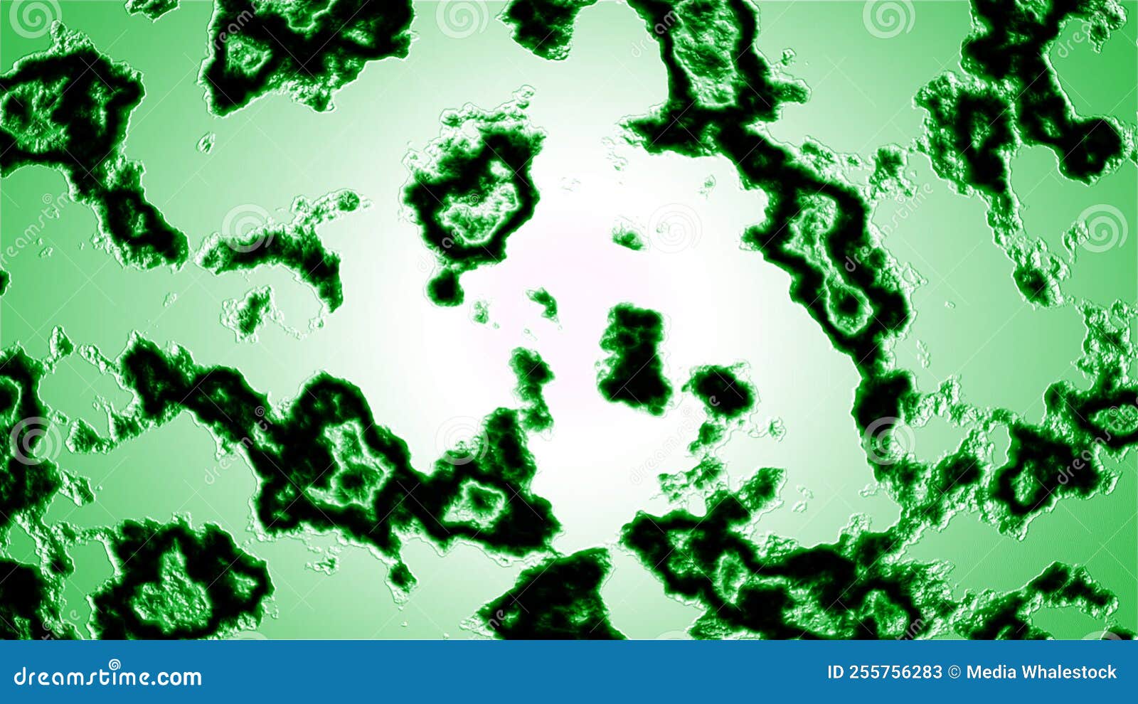 Abstract Visualization of Chemical Reaction. Motion. Mixed Solutions ...