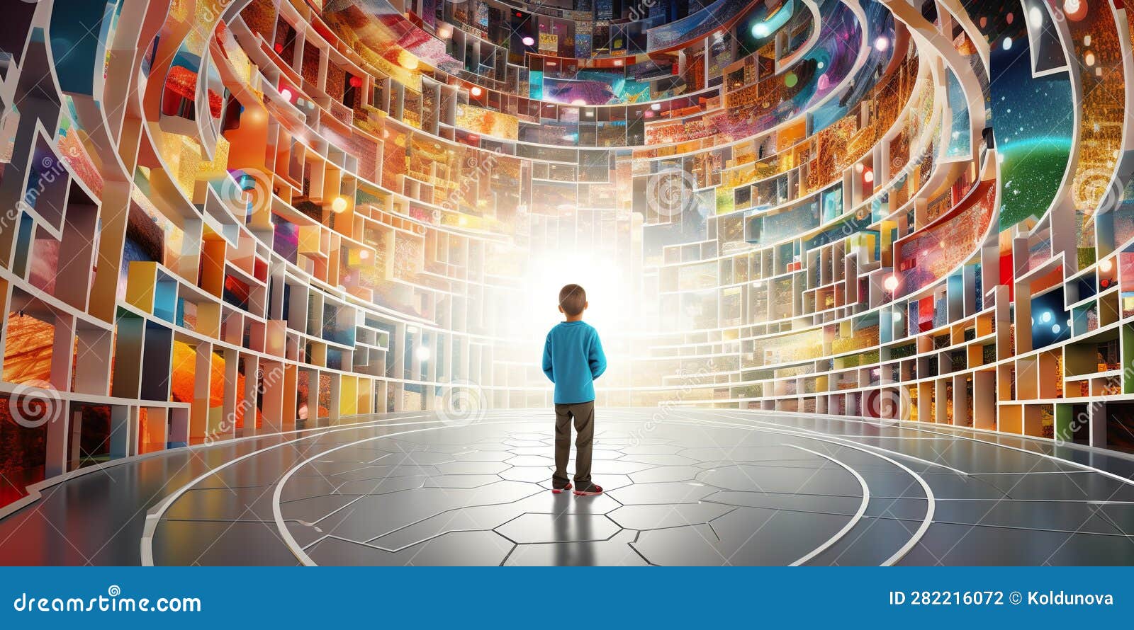 Abstract Visualization of Childs Curiosity and Learning with Colorful ...