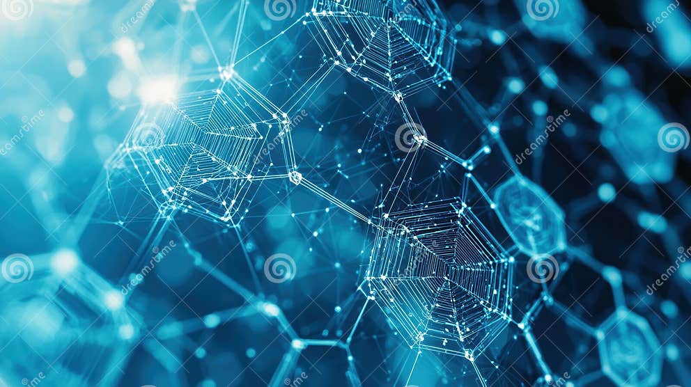 Abstract Visualization of Digital Connectivity with Blockchain Elements ...