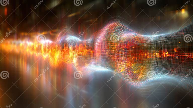 Abstract Visualization of Energy Flow with Vibrant Colors and Dynamic Patterns Stock ...