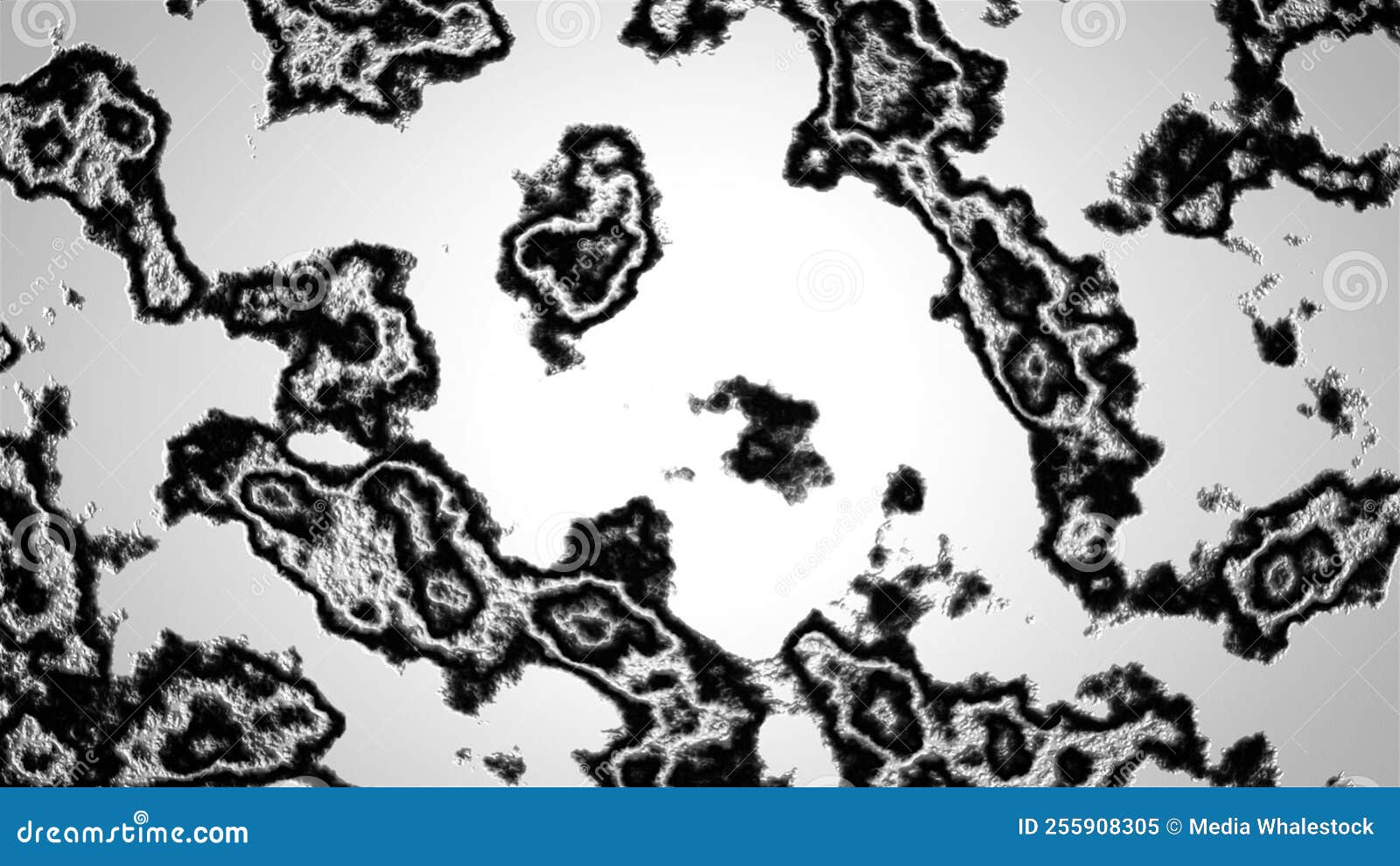 Abstract Visualization of Microorganisms Under Microscope. Motion Stock ...