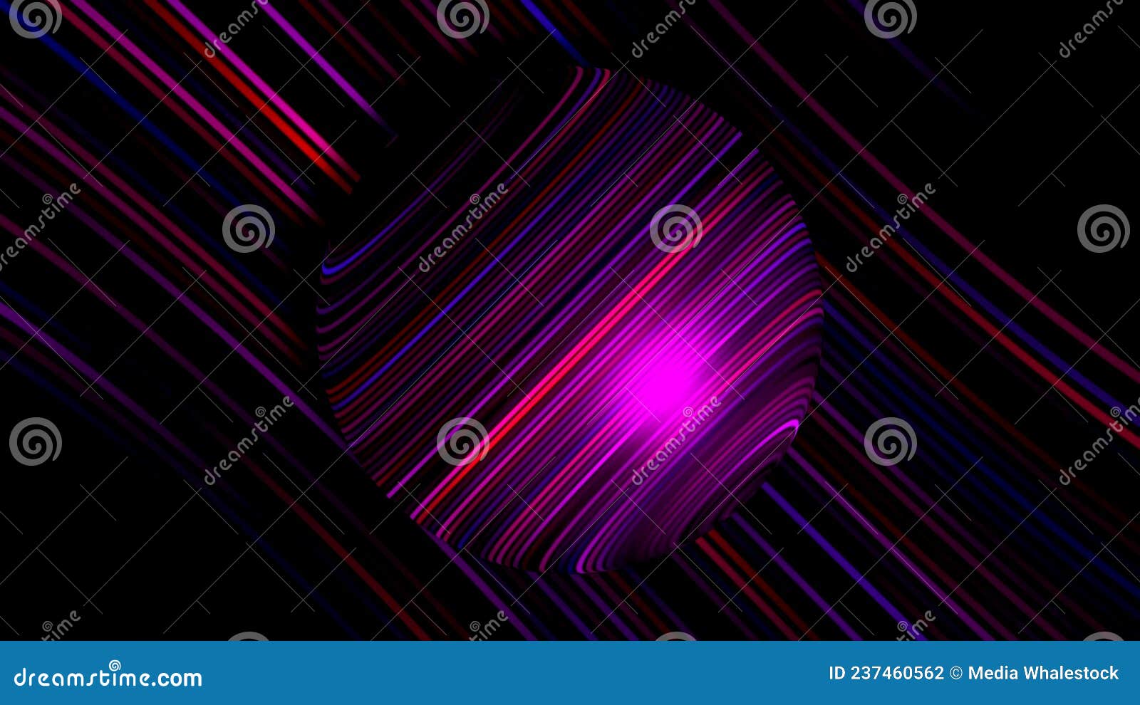 Abstract Visualization of Space and Time Distortion, Seamless Loop ...