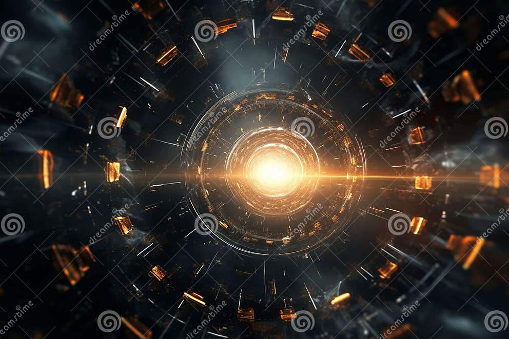 Abstract Visualization of Temporal Anomalies Stock Illustration ...