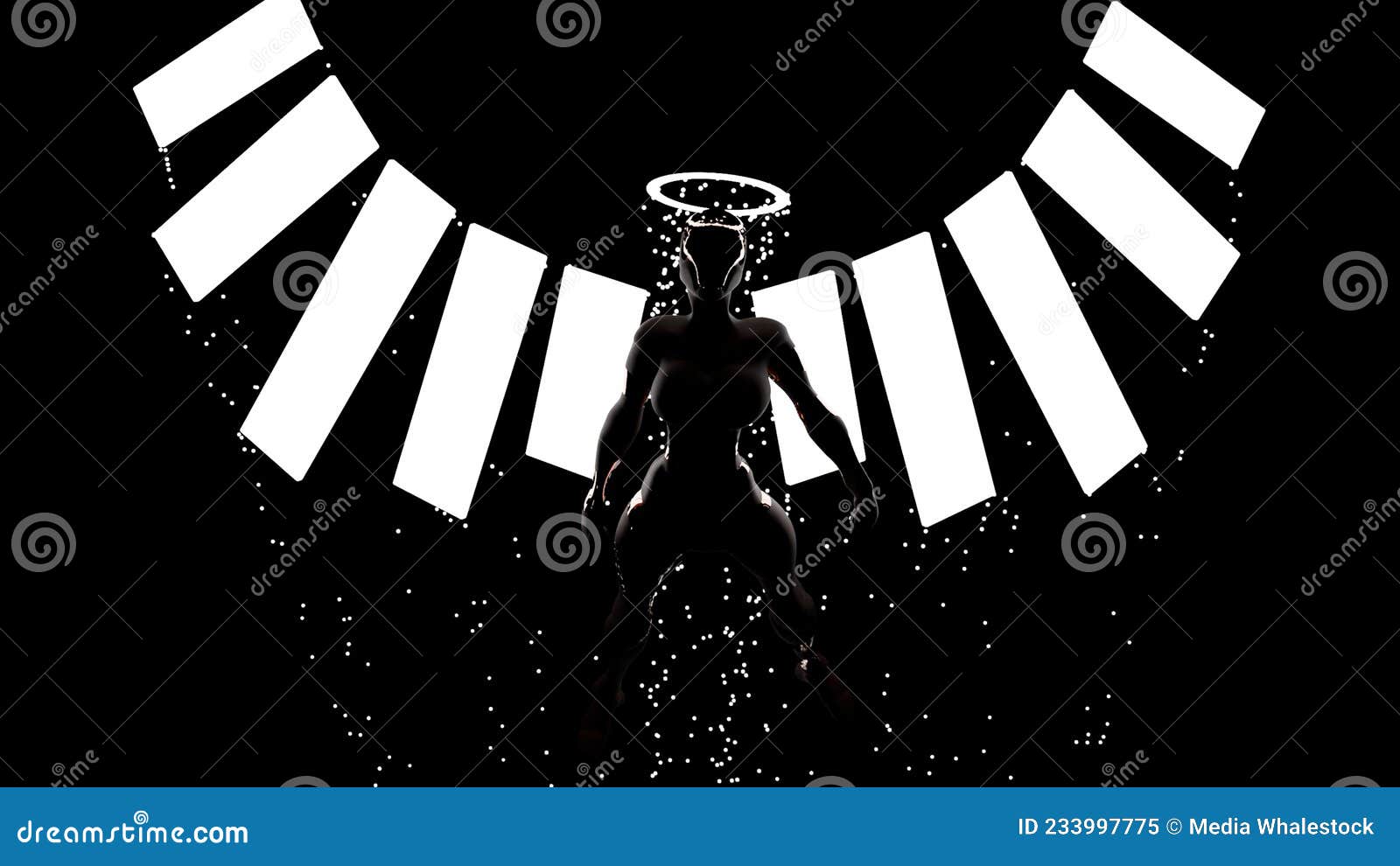 Abstract Visualization of a Video Fight Game with a Player Ready for ...