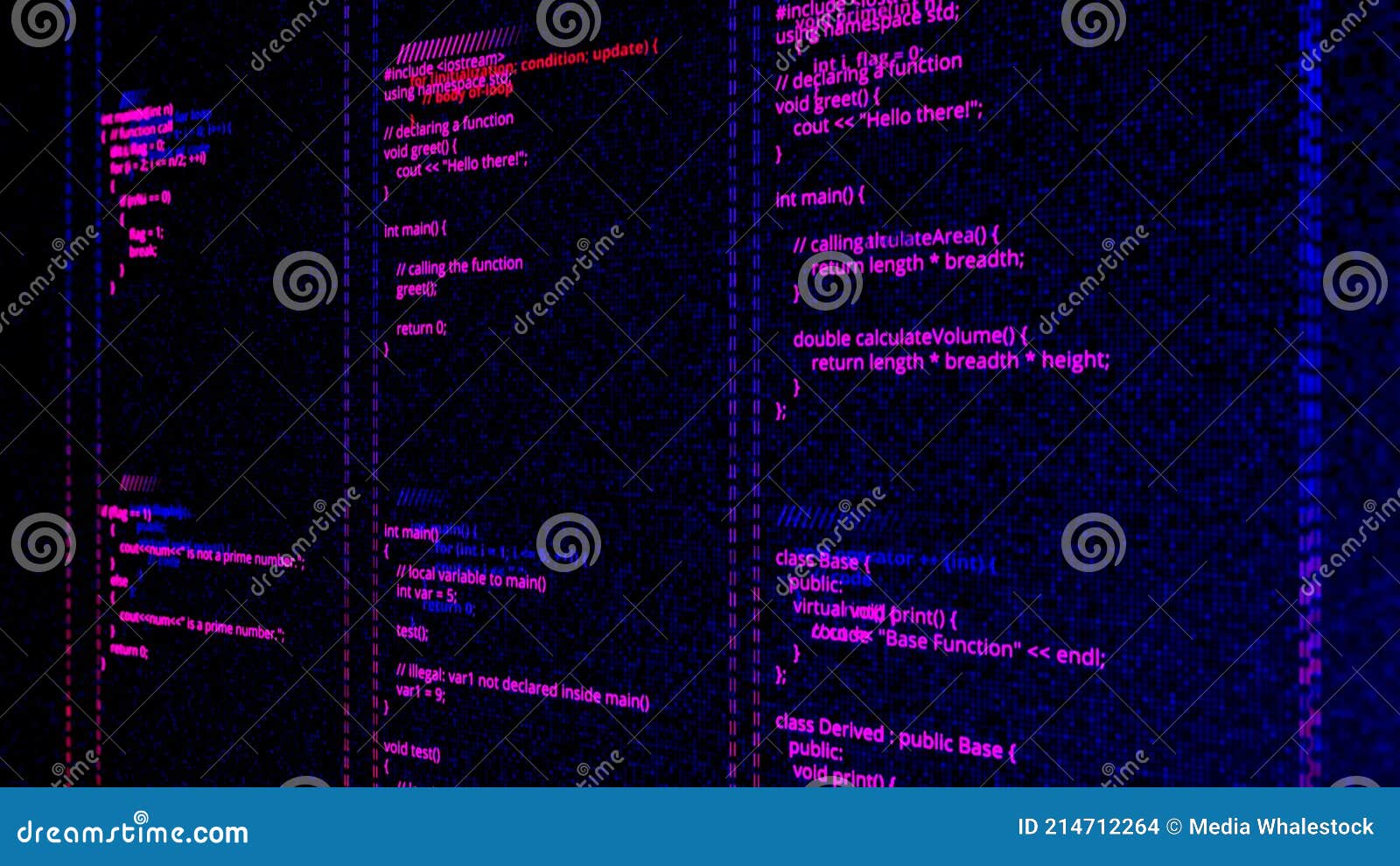 Abstract Visualization of Website Development, Seamless Loop. Animation Stock Illustration ...