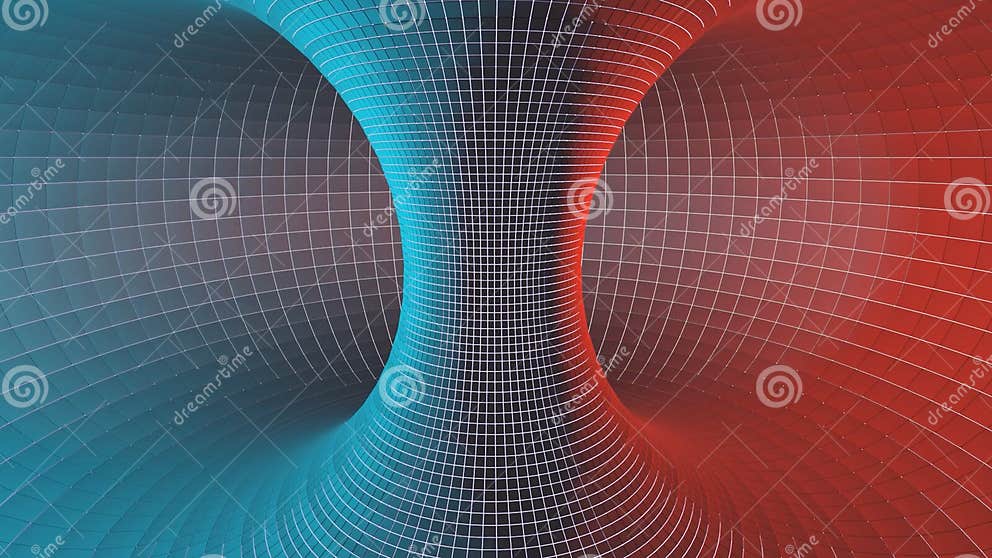 Abstract Visualization of a Wormhole. Design Stock Illustration ...