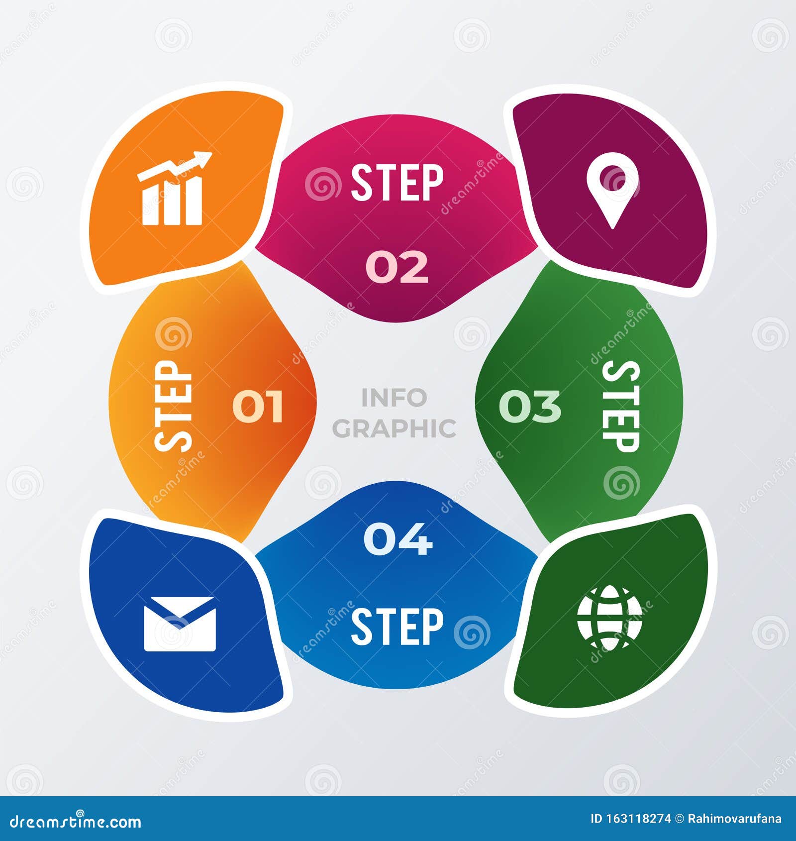 Abstract Visualized Numbers Infographic Template Design. Business ...