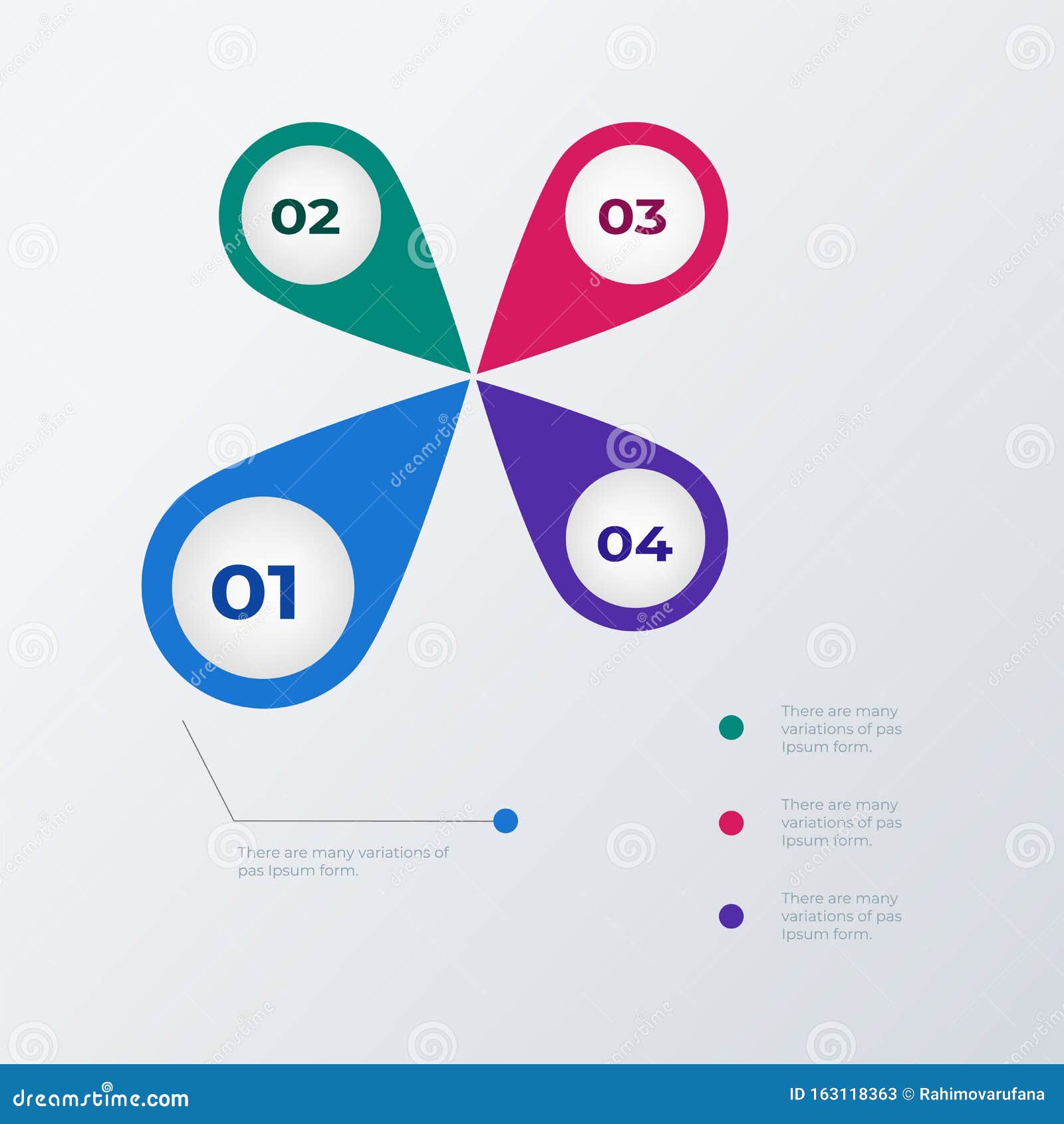 Visualized Numbers Infographic Template Design Stock Image ...