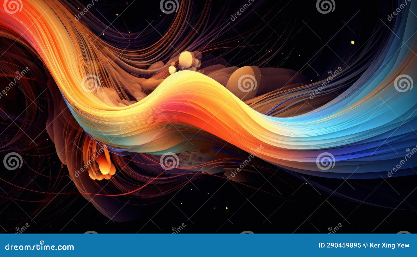 Abstract Visualizer with Pulsating Colors and Intricate Patterns Stock Illustration ...