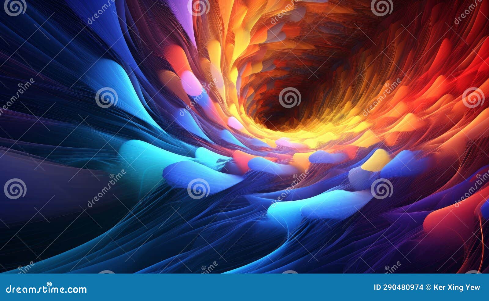 Abstract Visualizer with Pulsating Colors and Intricate Patterns Stock Illustration ...