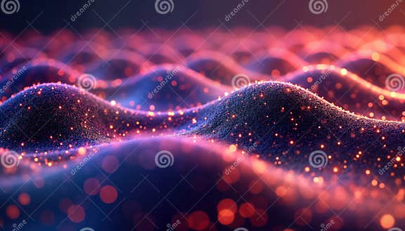 Abstract Visuals Showcase Interweaving Sound Waves in Vibrant Colors ...