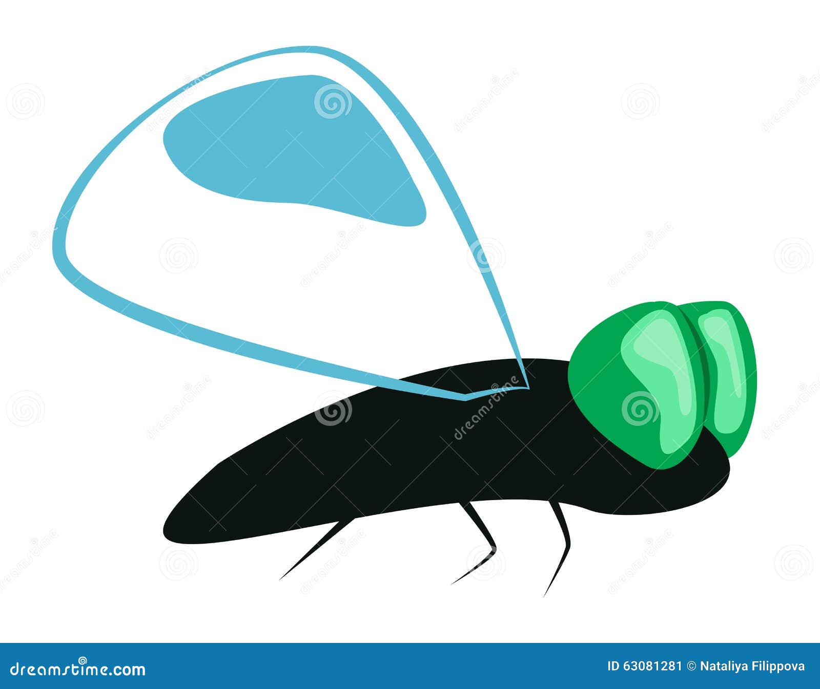 Abstract vliegend insect vector illustratie. Illustration of vector ...